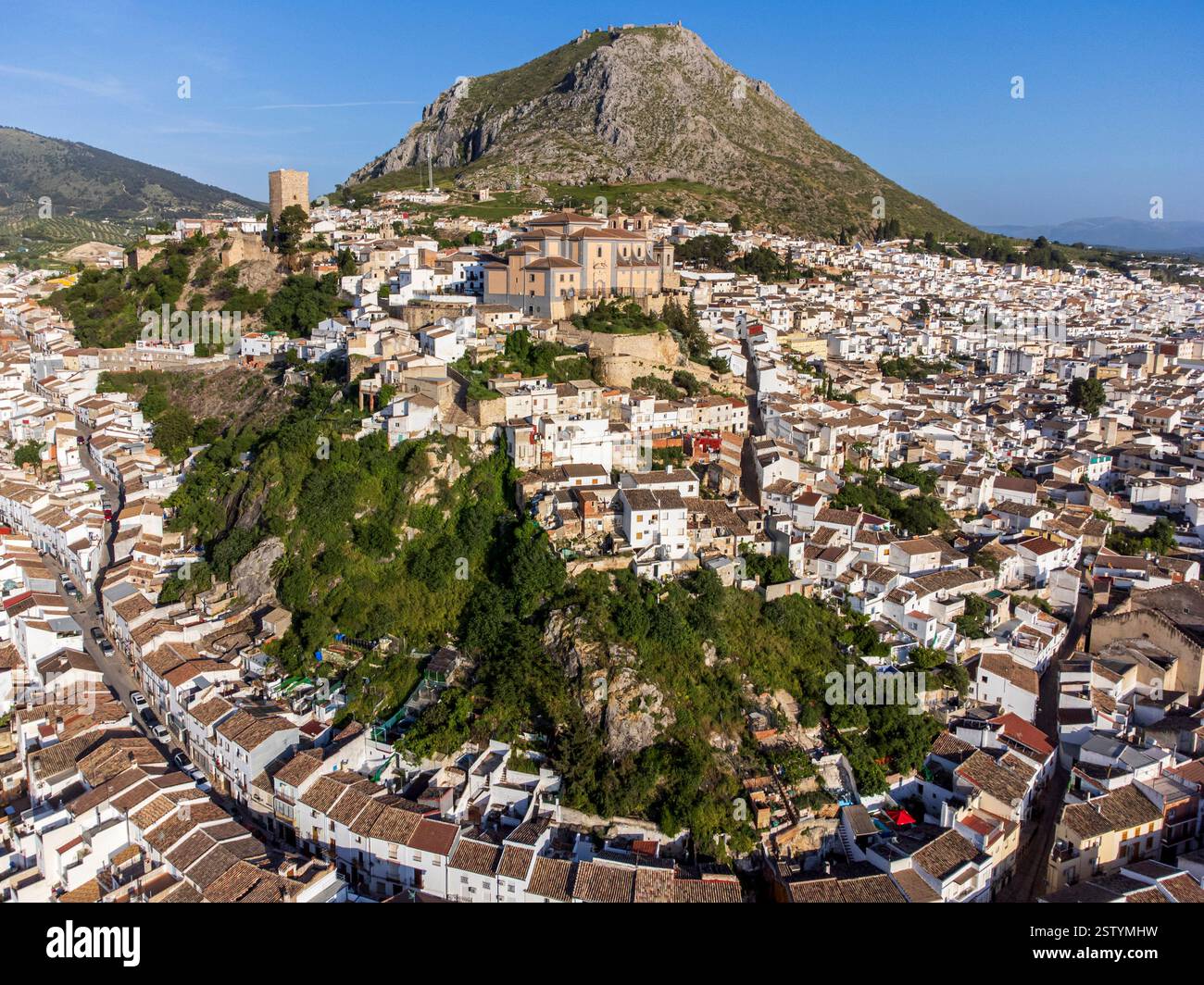 Aerial view of the town Stock Photo - Alamy