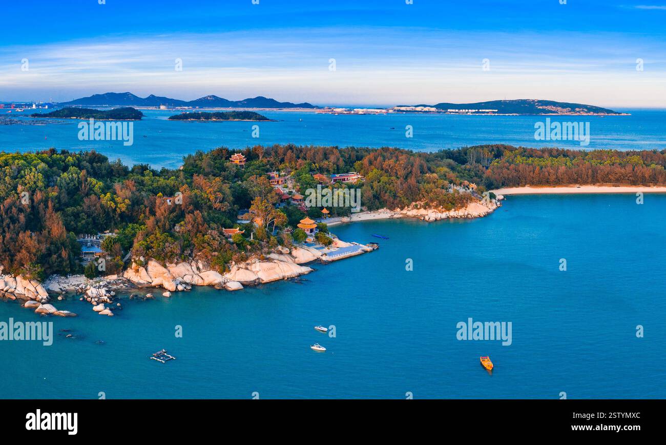 Aerial Scenery of Dongshanyu Island, Zhangzhou City, Fujian Province ...
