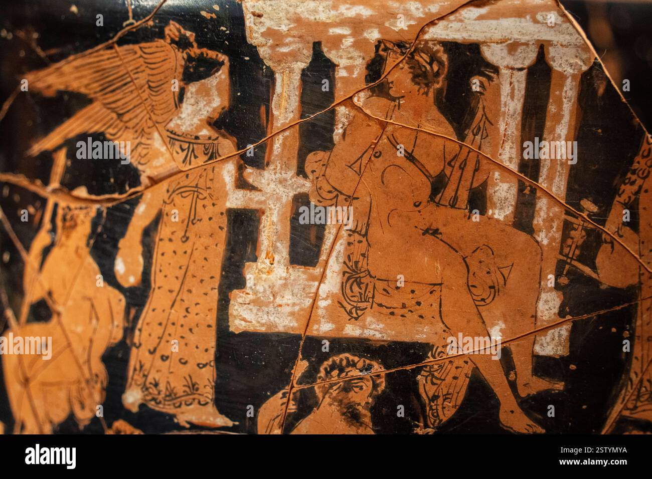 The hero and the goddess Stock Photo - Alamy