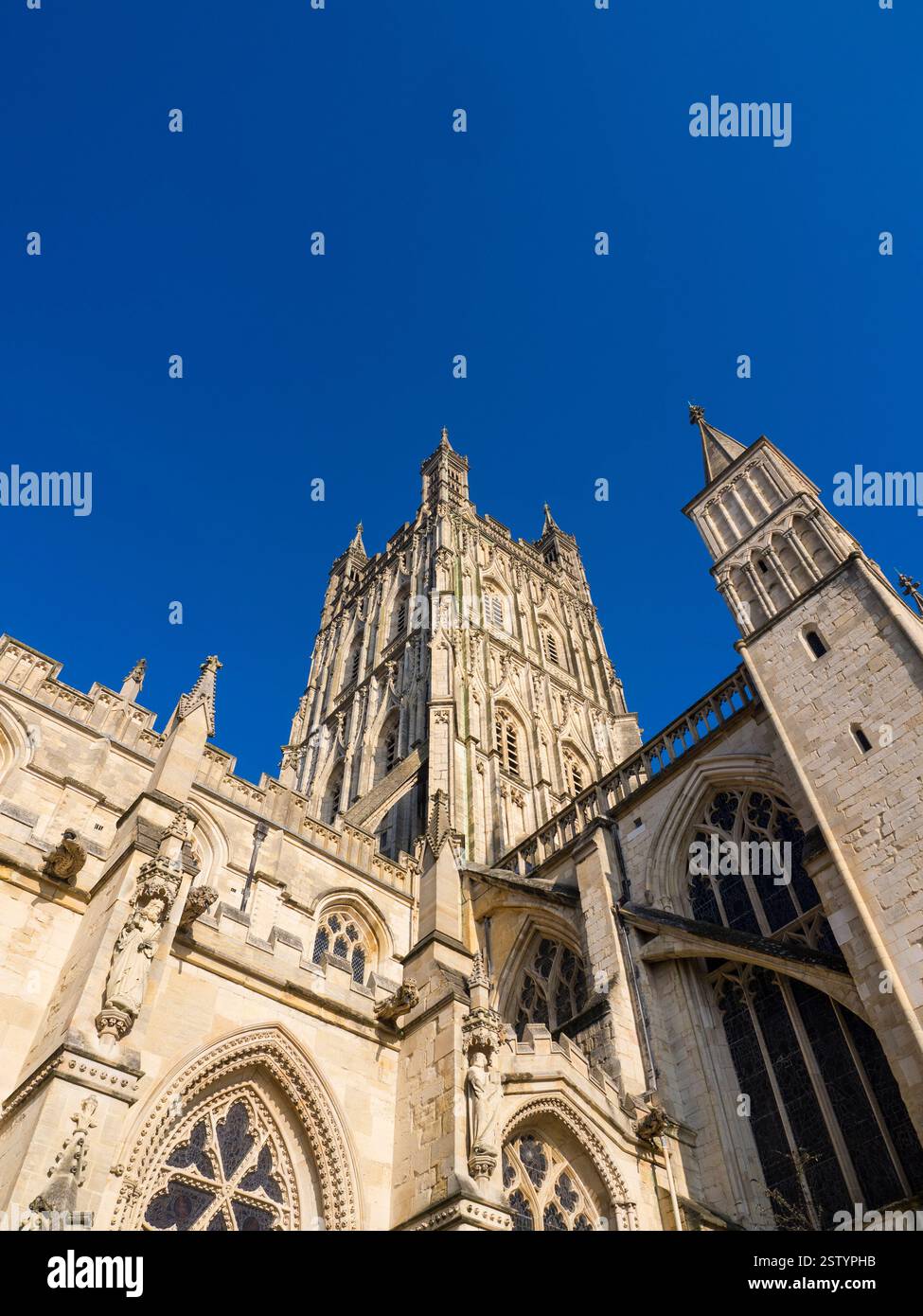 Bell Tower, Gloucester Cathedral, Gloucestershire, England, UK, GB ...