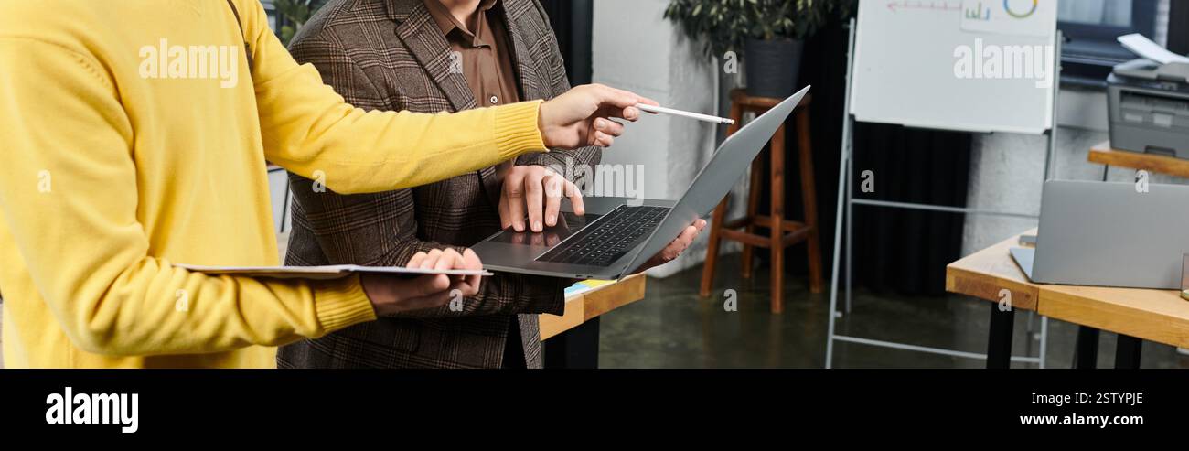 New employees actively engage during onboarding in a modern office ...