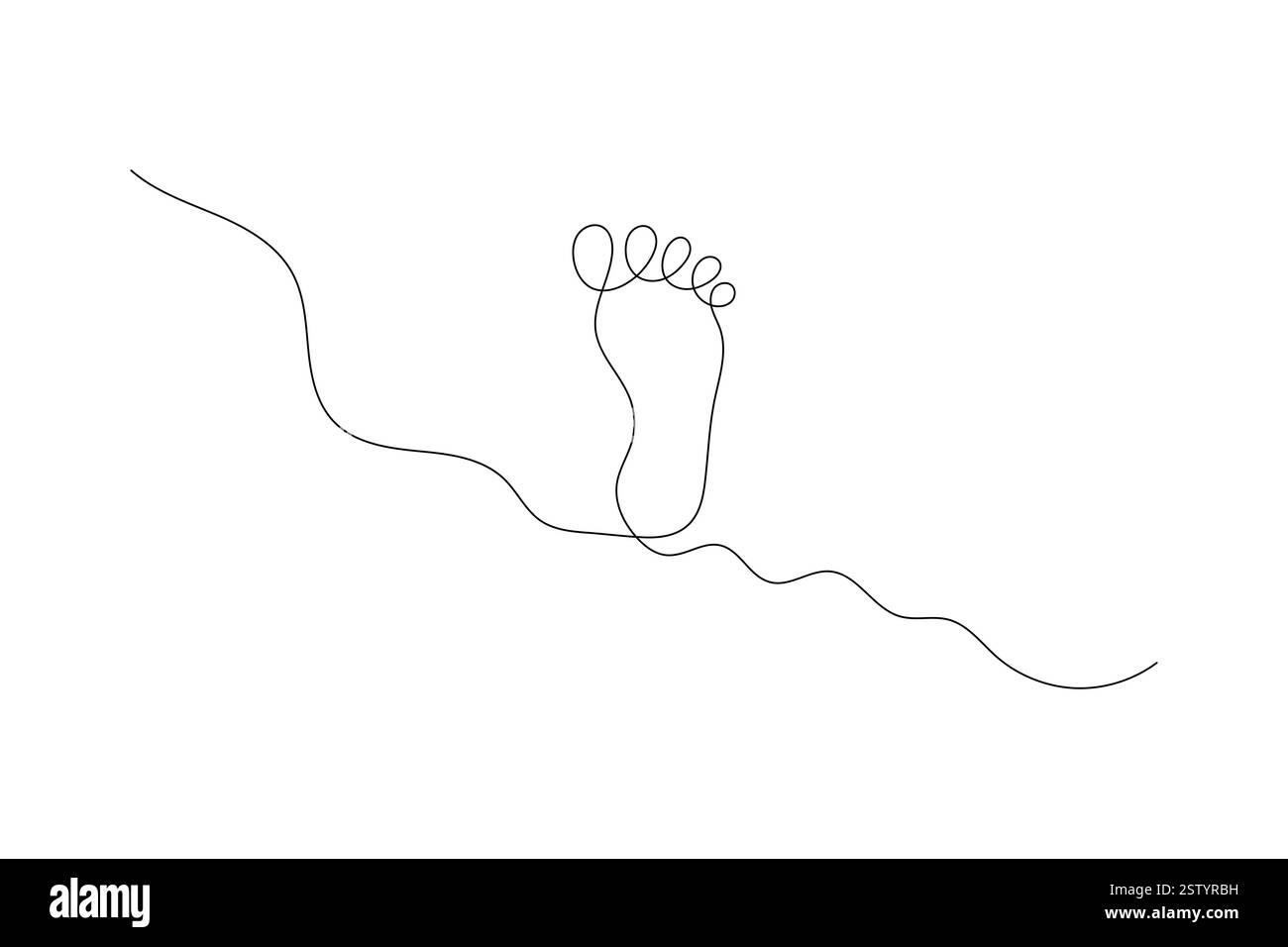 Single line continuous graphic drawing Stock Vector Images - Alamy