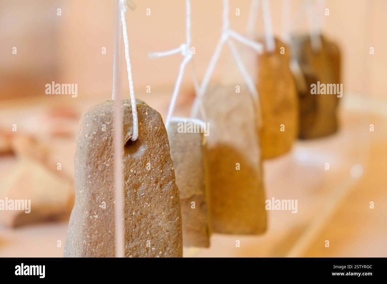 Roman vertical loom Stock Photo - Alamy