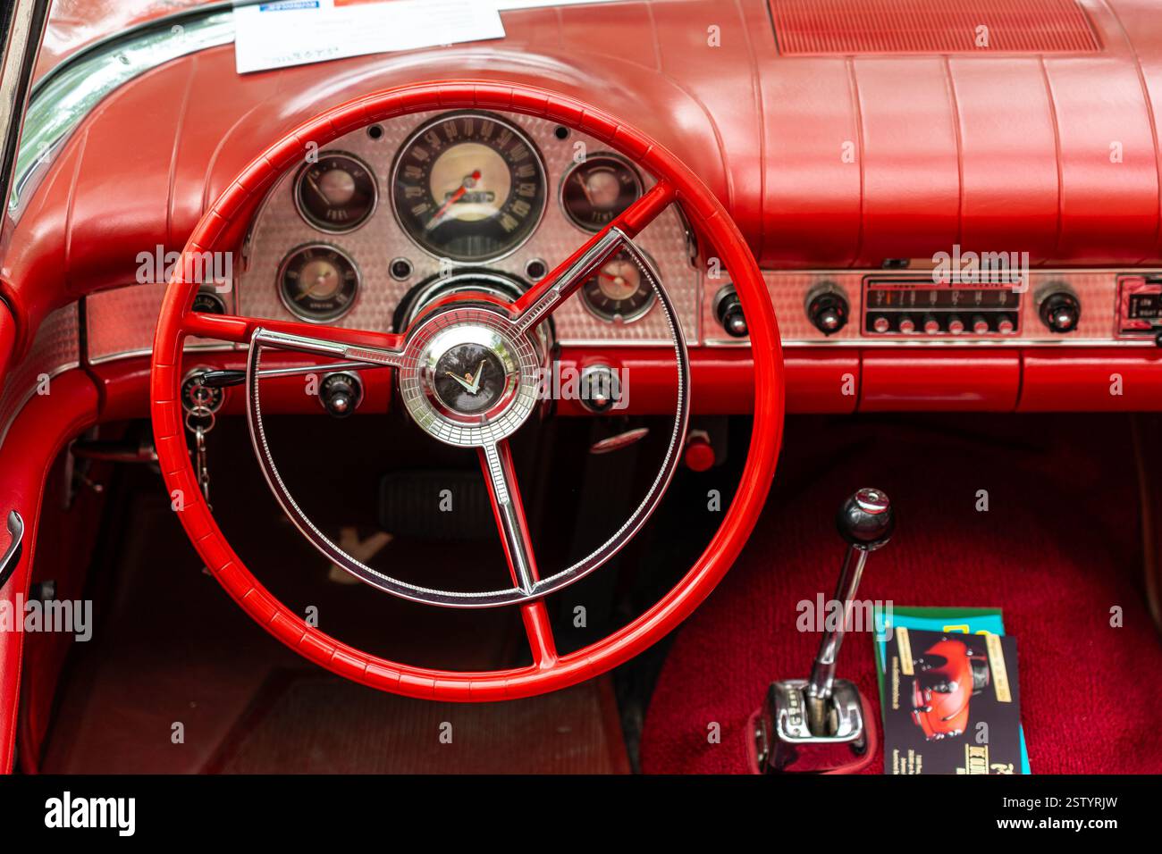 The interior of a personal luxury car Ford Thunderbird (first ...
