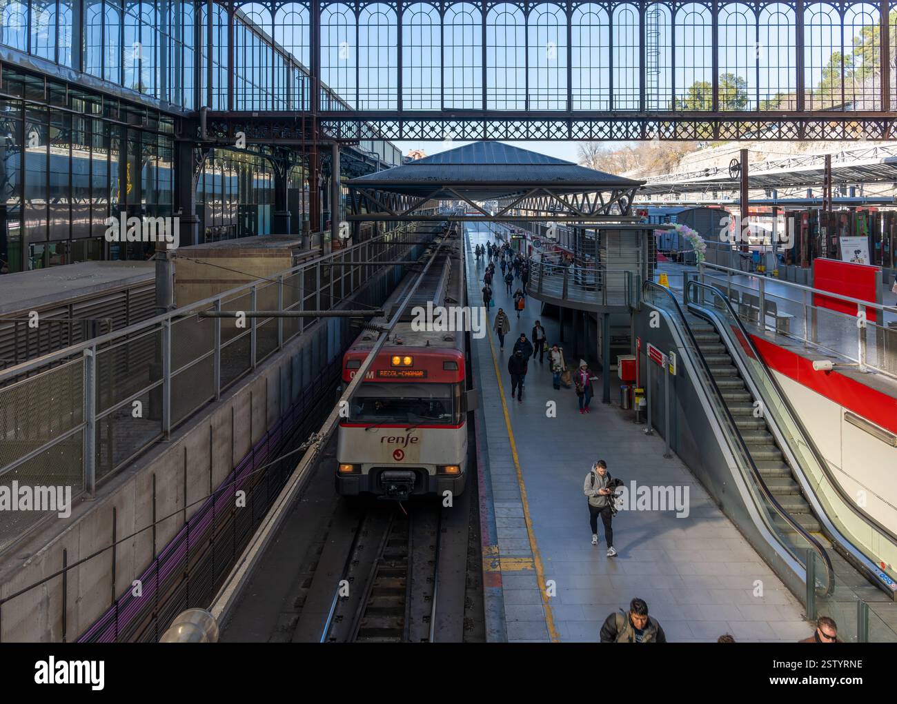 Principe Pio station in Madrid. The station is an interchange of ...