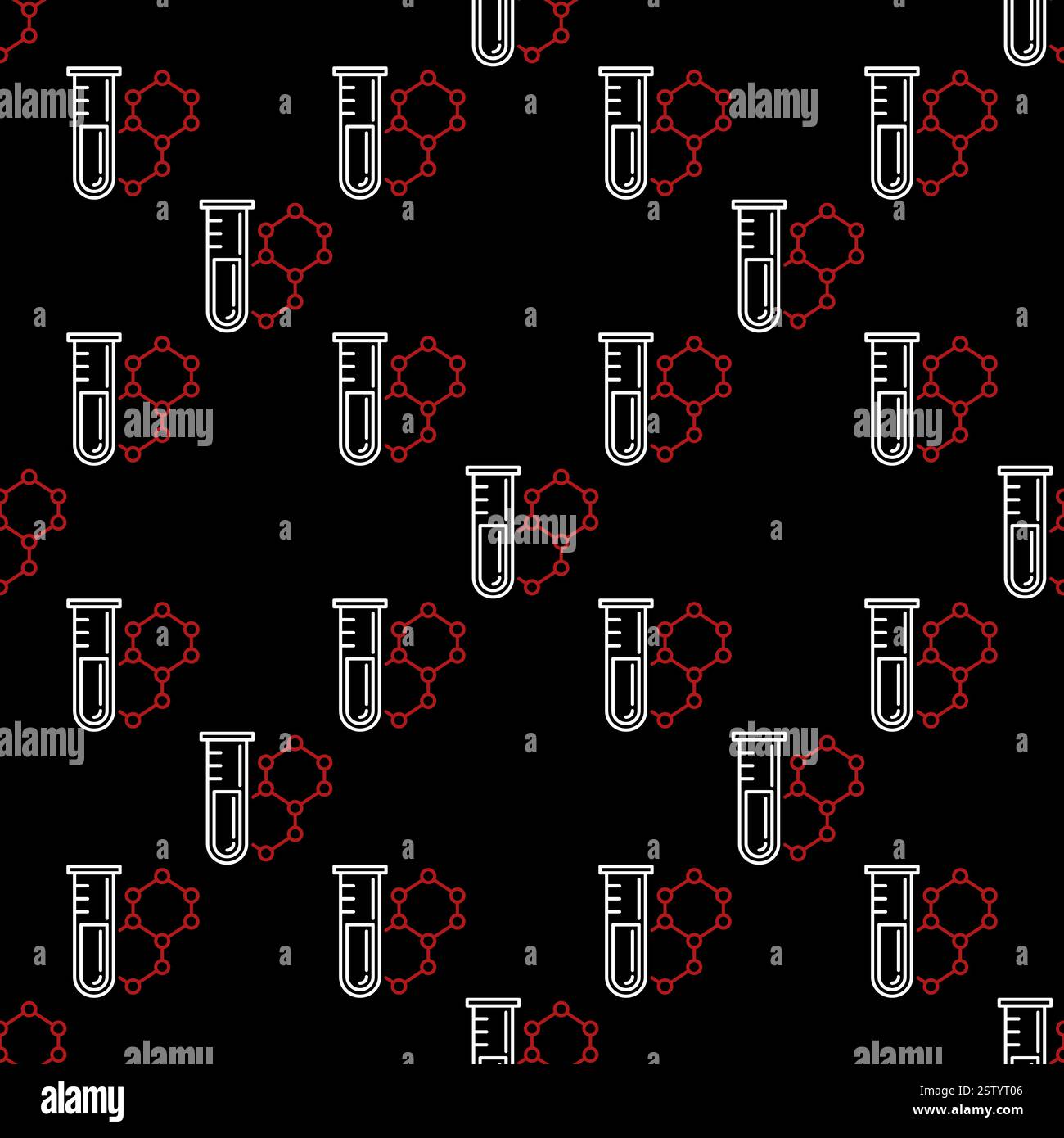 Culture Tube and Chemical Formula vector Chemistry concept outline ...