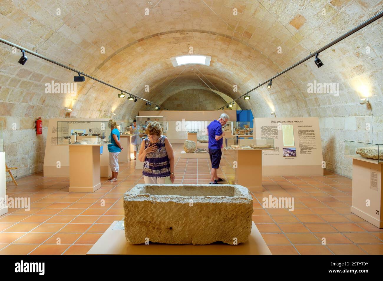 Roman funerary sarcophagus, Museu Municipal de Ciutadella, Bastió de sa ...