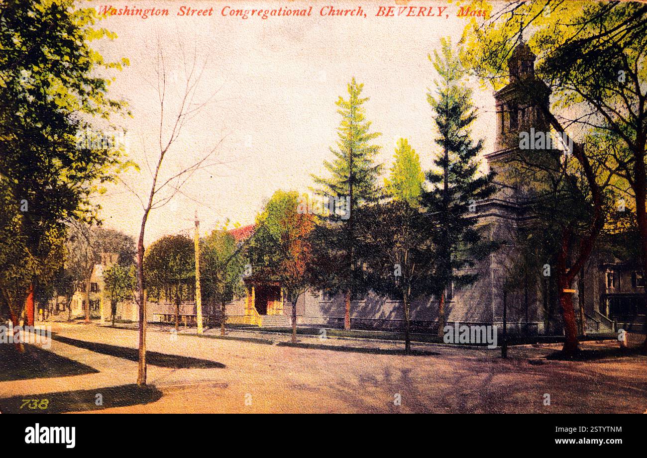 Washington Street Congregational Church, Beverly, Massachusetts, USA. A ...