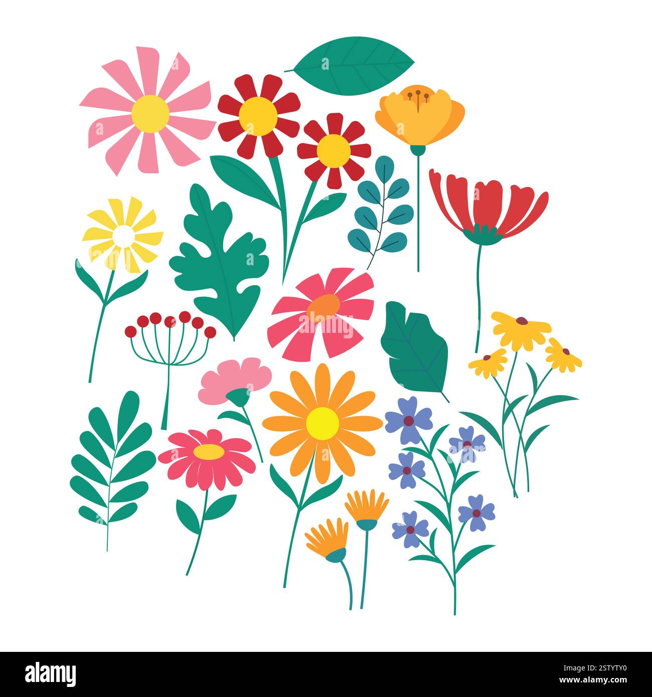 Spring flower icon set Stock Vector Image & Art - Alamy