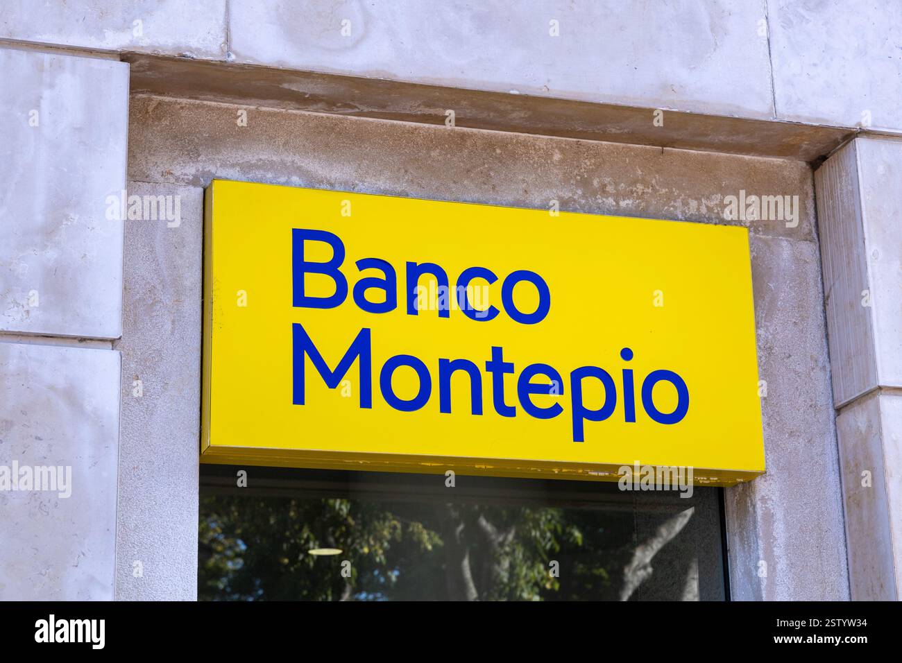 Banco Montepio logo sign. Montepio formerly Montepio Geral, is a ...