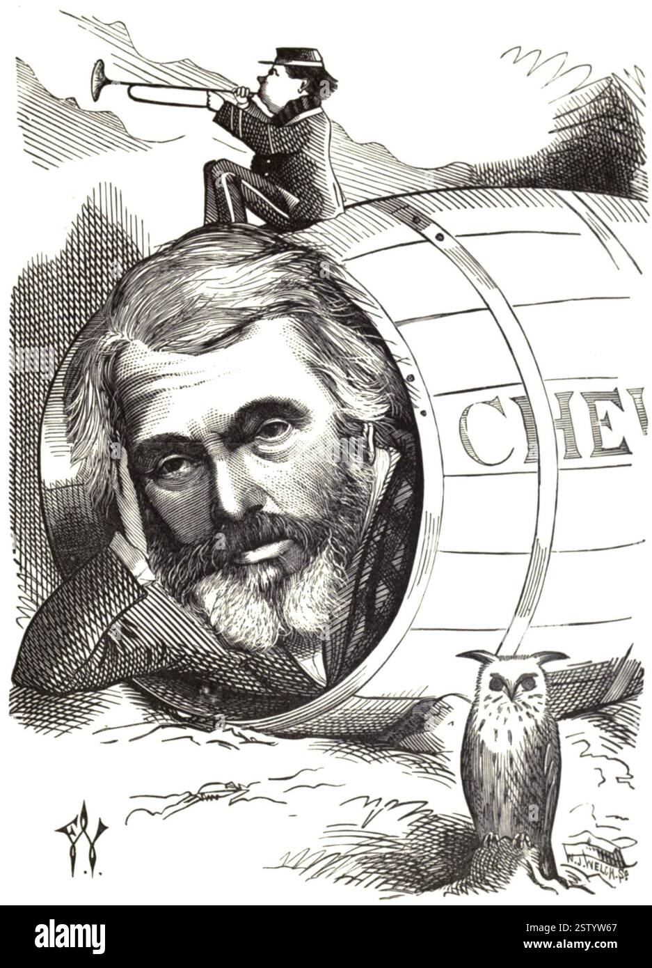 Caricature of Thomas Carlyle - A latter day philosopher - 1872 ...