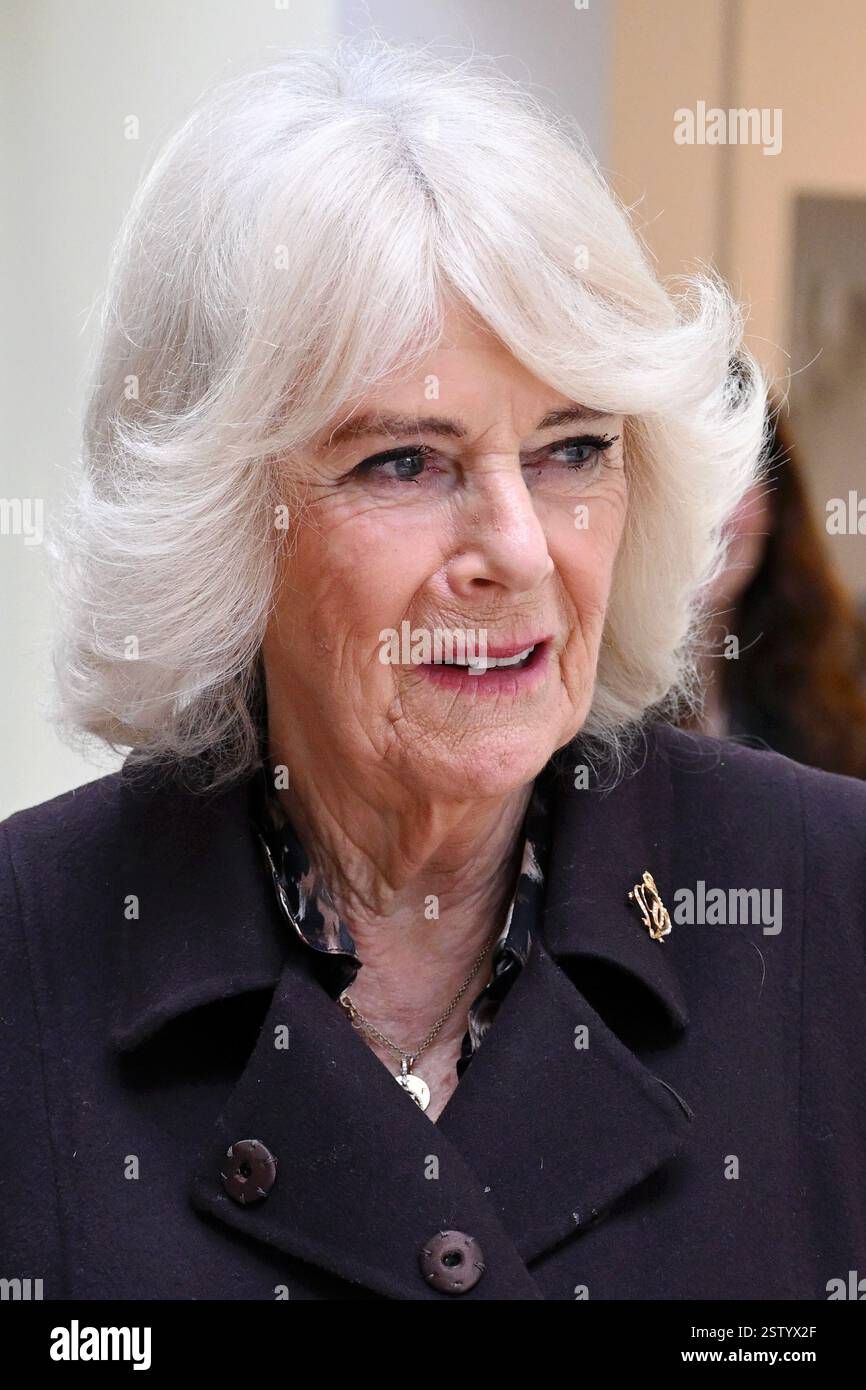 Queen Camilla during a visit to the Asian Women's Resource Centre (AWRC ...