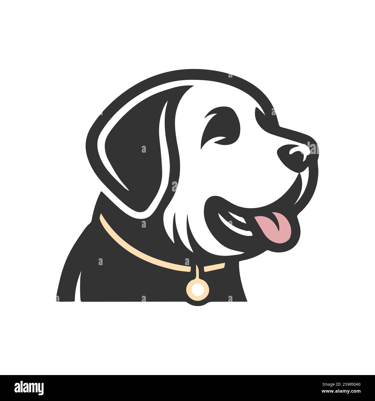 Dog head logo business Stock Vector Image & Art - Alamy