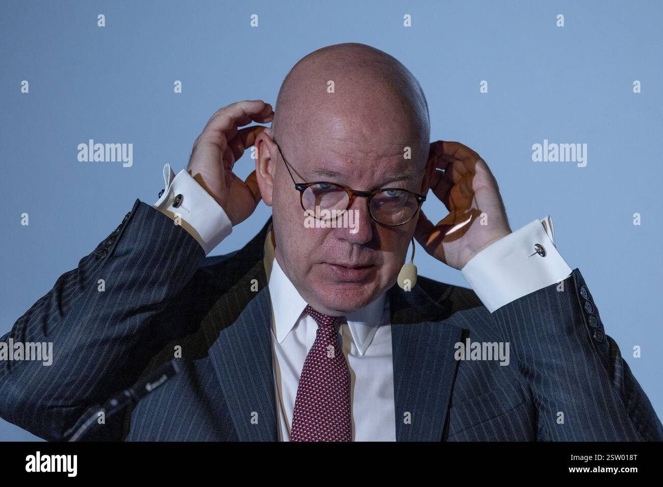 Brussels, Belgium. 20th Feb, 2025. Pieter Jan Sonck pictured during a ...