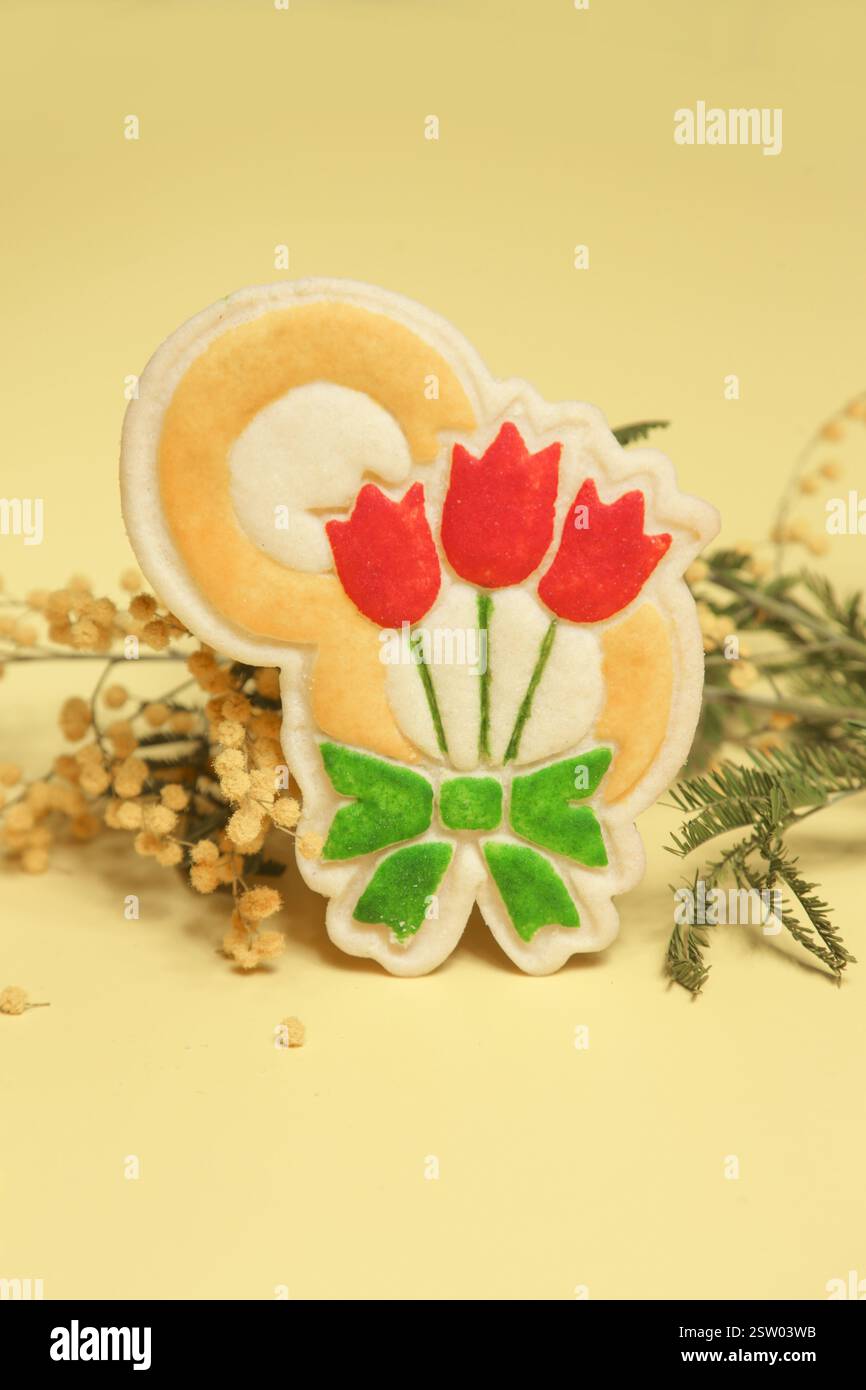 Sweet and buttery handmade March 8 sugar cookie, Cute thin homemade ...