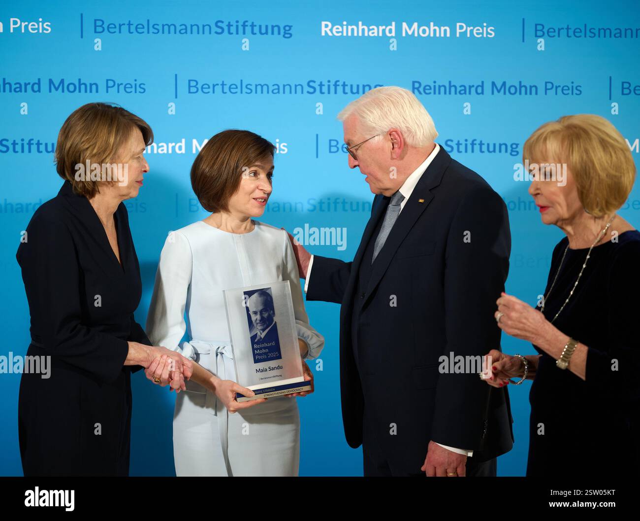 20 February 2025, North Rhine-Westphalia, Gütersloh: German President ...