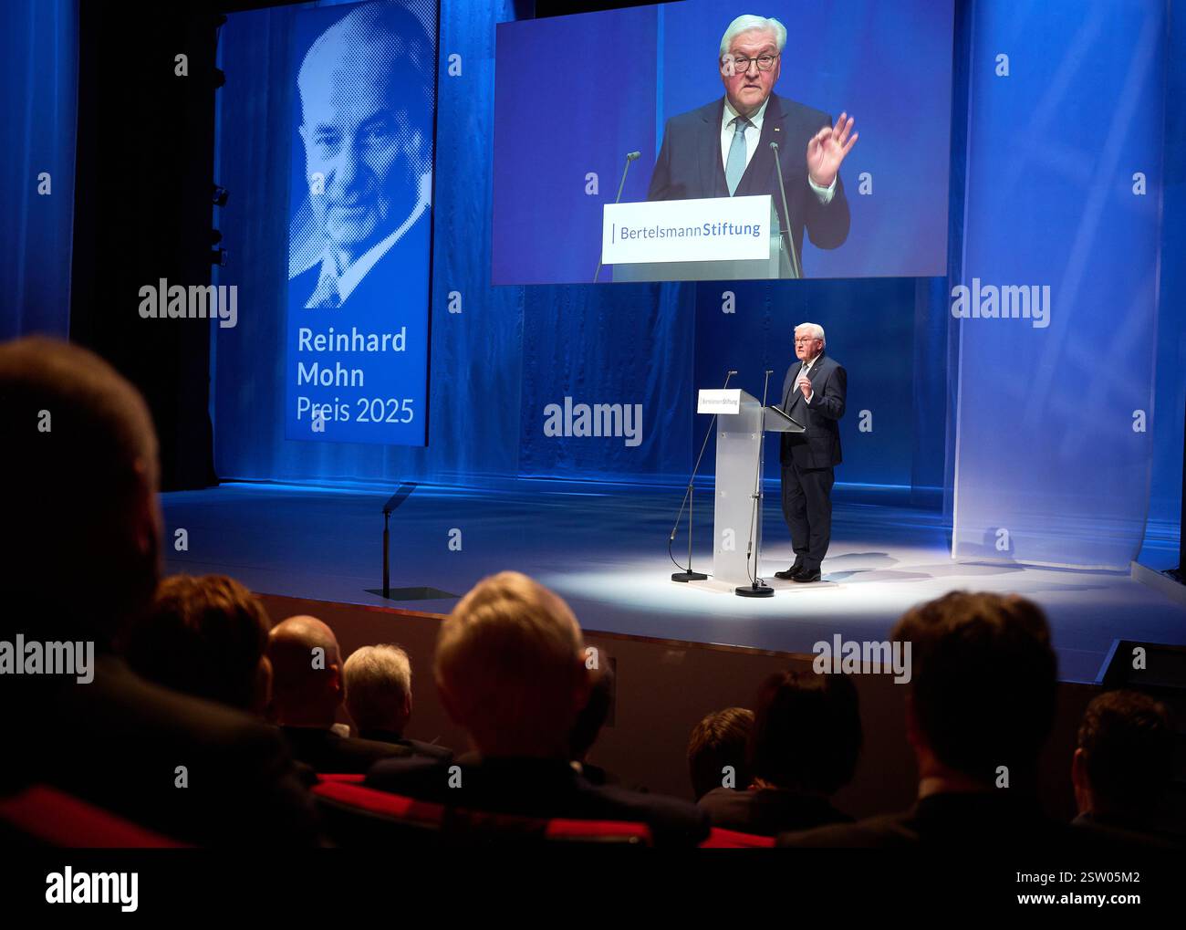 20 February 2025, North Rhine-Westphalia, Gütersloh: Federal President ...