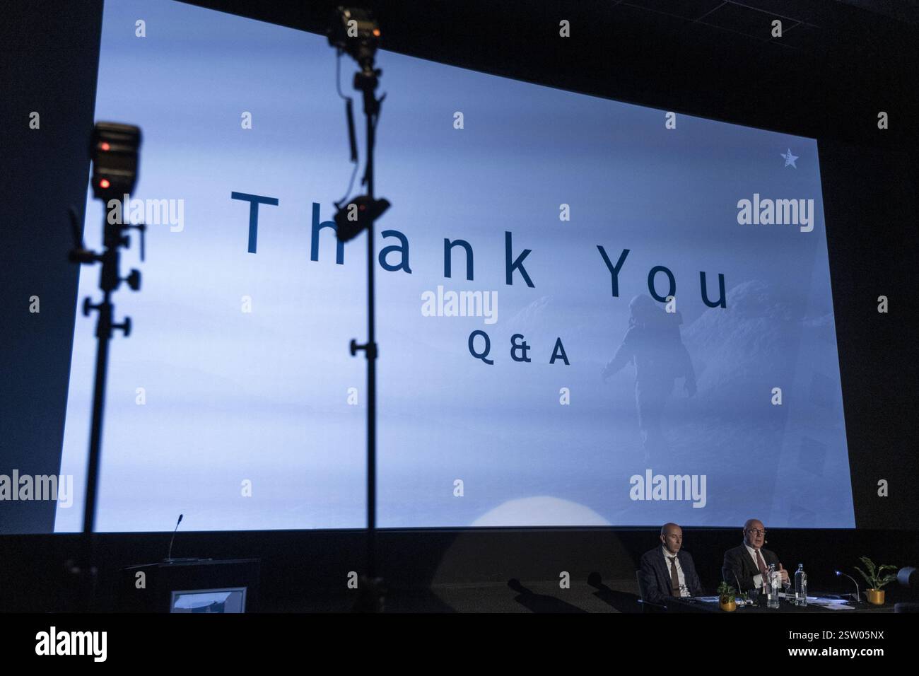Pieter Jan Sonck and Kinepolis co-CEO Eddy Duquenne pictured during a ...