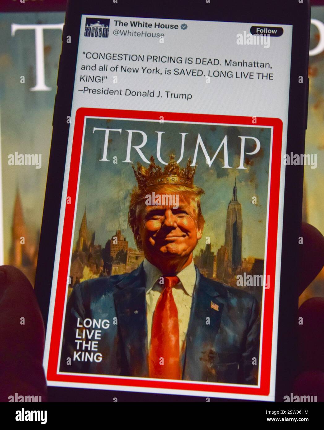London, UK. 20th February 2025. Donald Trump is facing more backlash ...