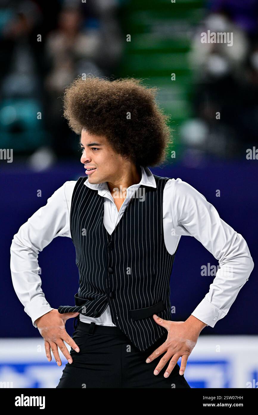 Darian KAPTICH (AUS), during Men Short Program, at the ISU Four ...