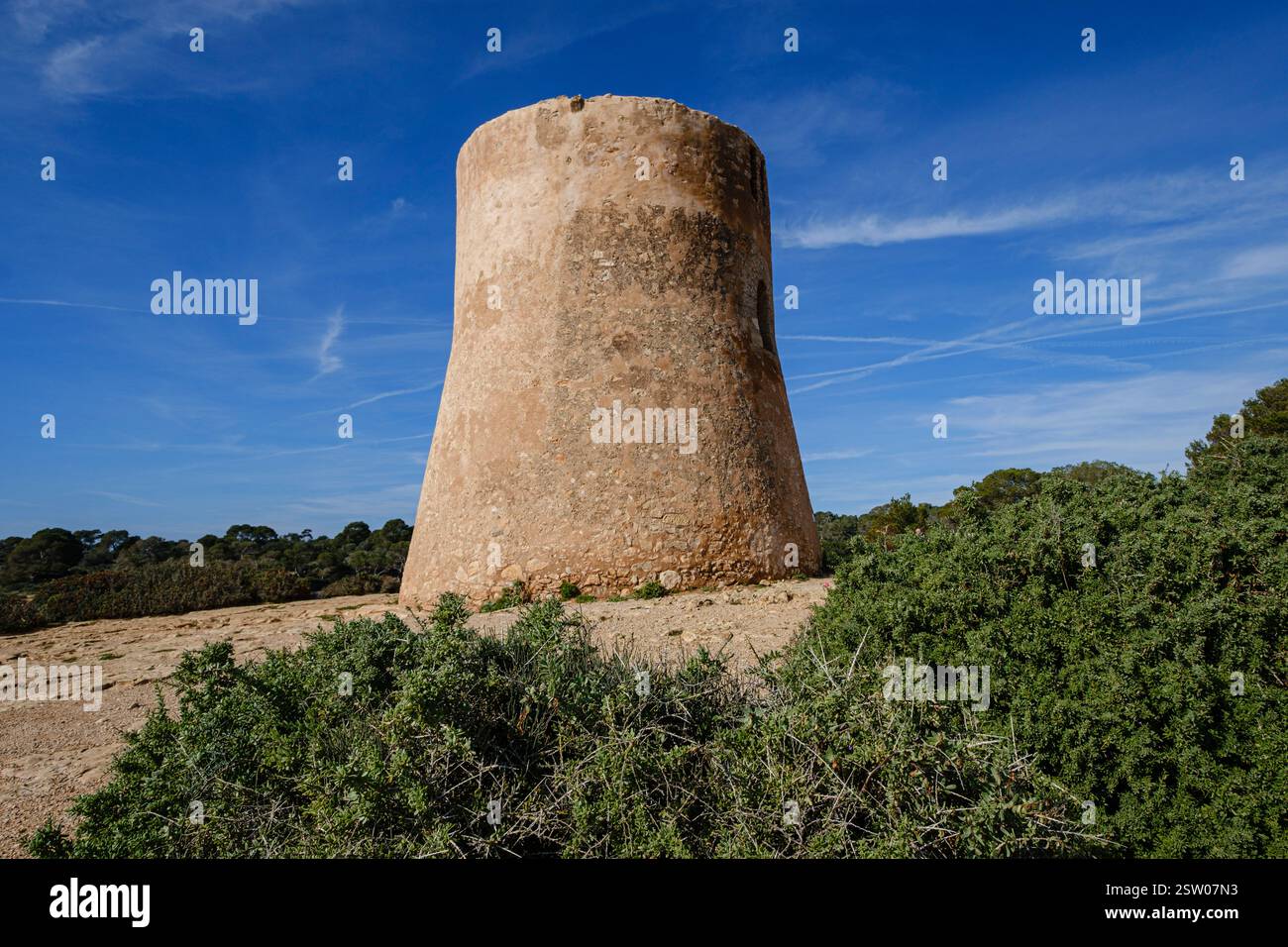 Cala Pi tower Stock Photo - Alamy