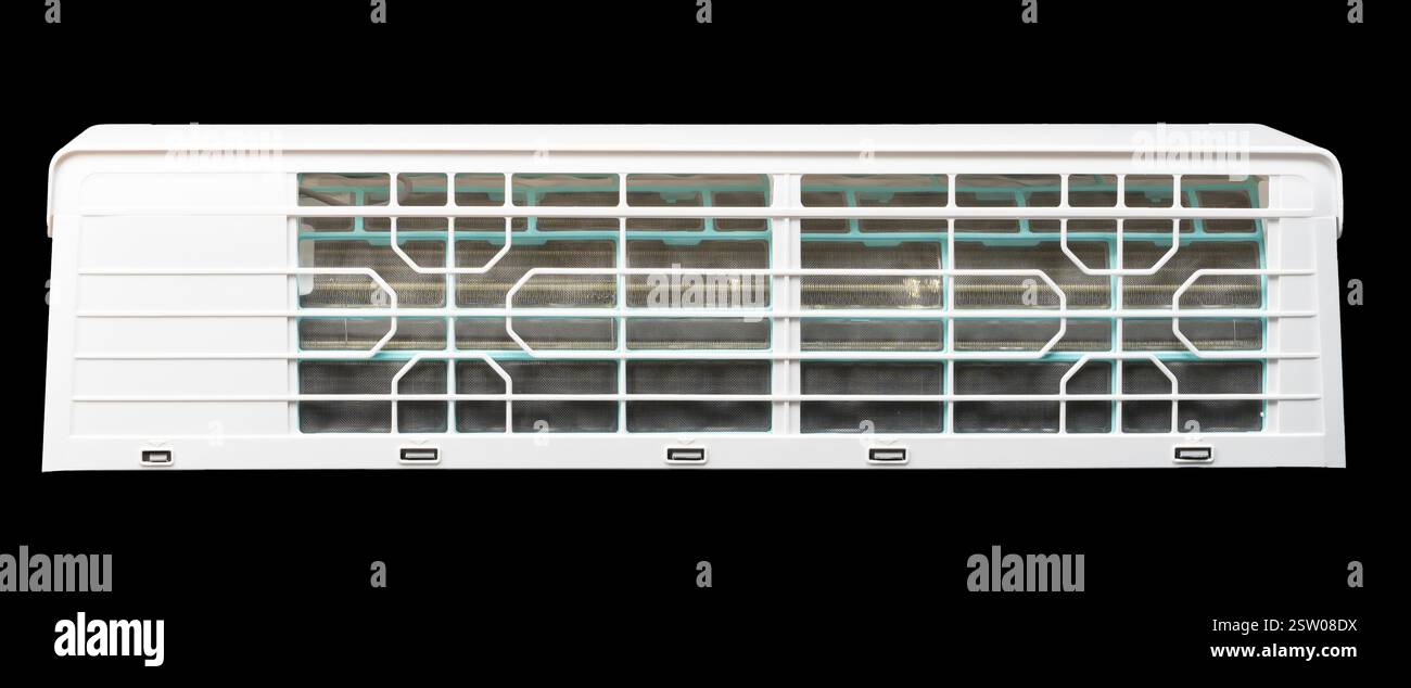 Radiator of slpit conditioner unit isolated on studio background Stock ...