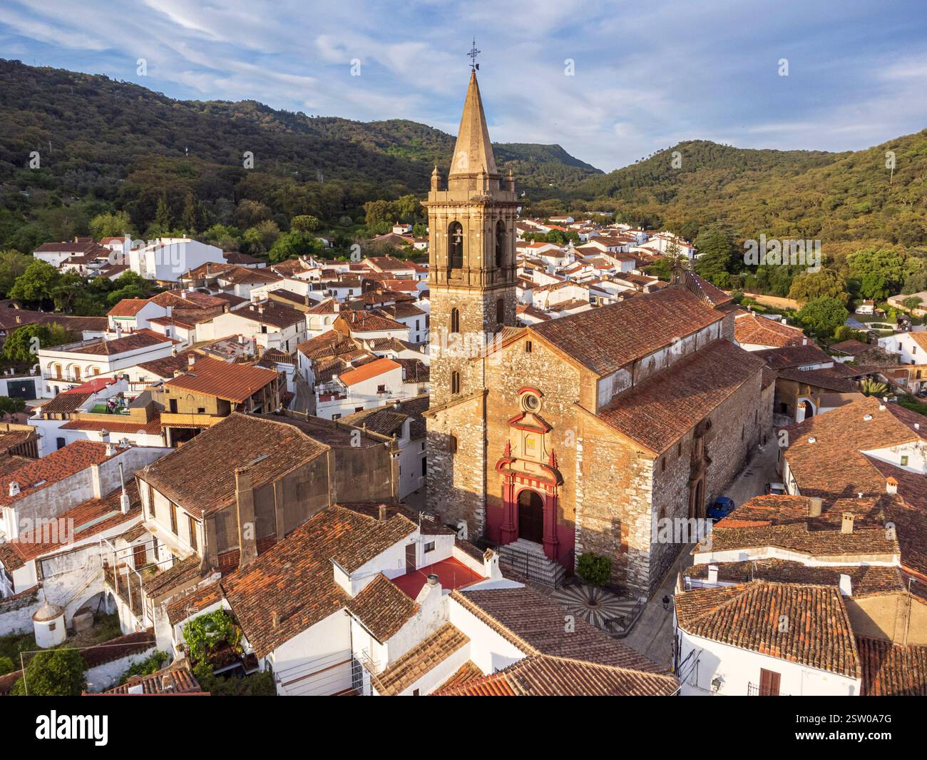 Aerial view of the town and Church of San Marcos Stock Photo - Alamy
