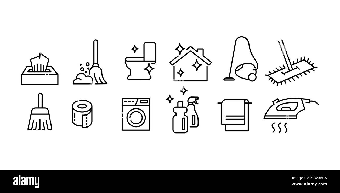 Cleaning sponge in home Stock Vector Images - Alamy