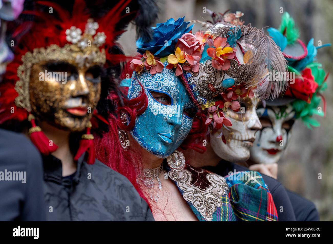 Scottish, Polish, Chinese and Congolese dancers in colourful ...