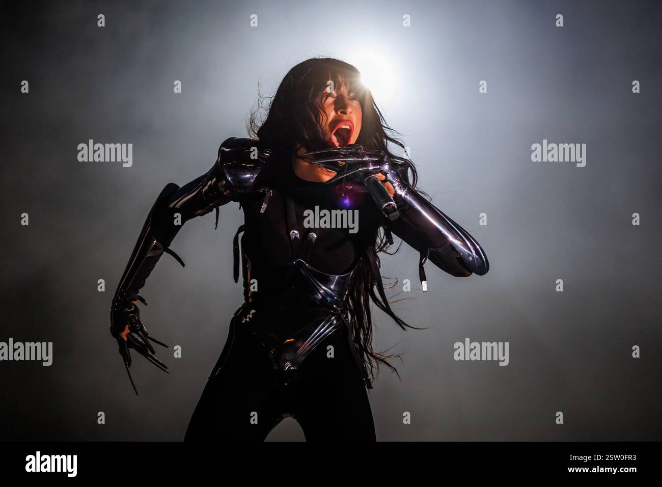 Oslo, Norway. 19th Feb, 2025. The Swedish singer Loreen performs a live ...