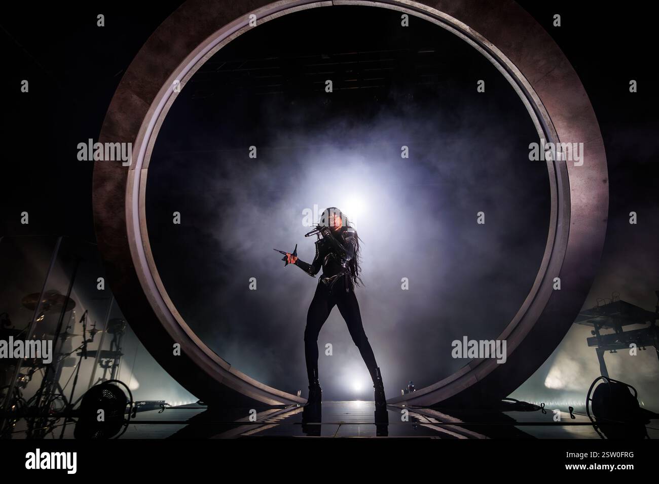 Oslo, Norway. 19th, February 2025. The Swedish singer Loreen performs a ...