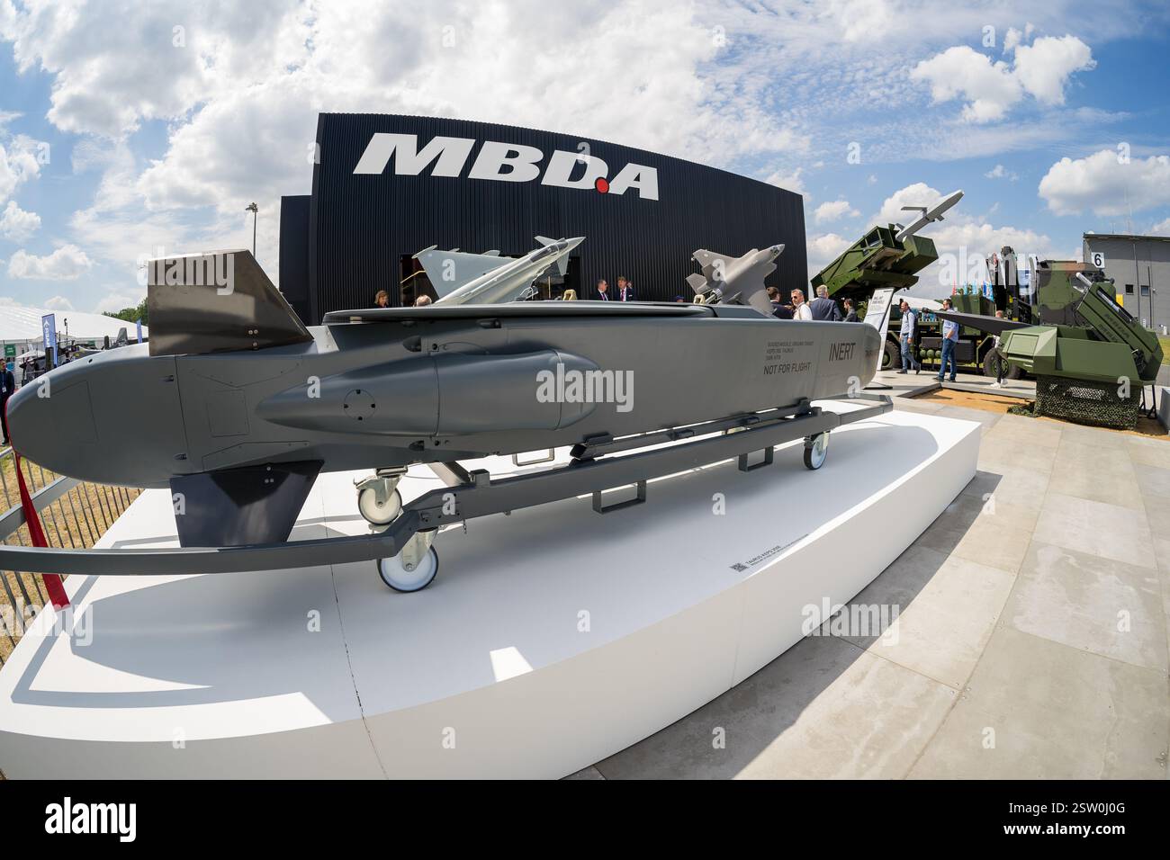 The Swedish-German air-launched cruise missile Taurus KEPD 350. Fisheye ...