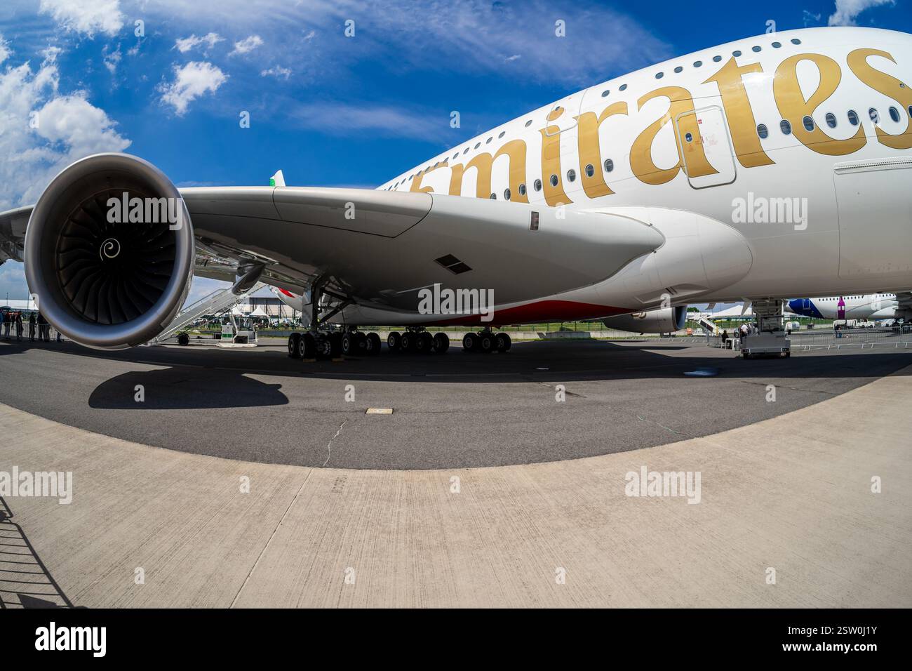 The largest passenger airliner in the world - Airbus A380-800 on the ...