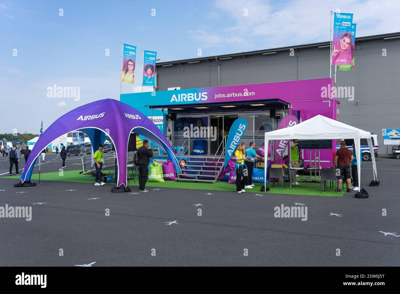 Airbus recruiting center ila berlin air show hi-res stock photography ...