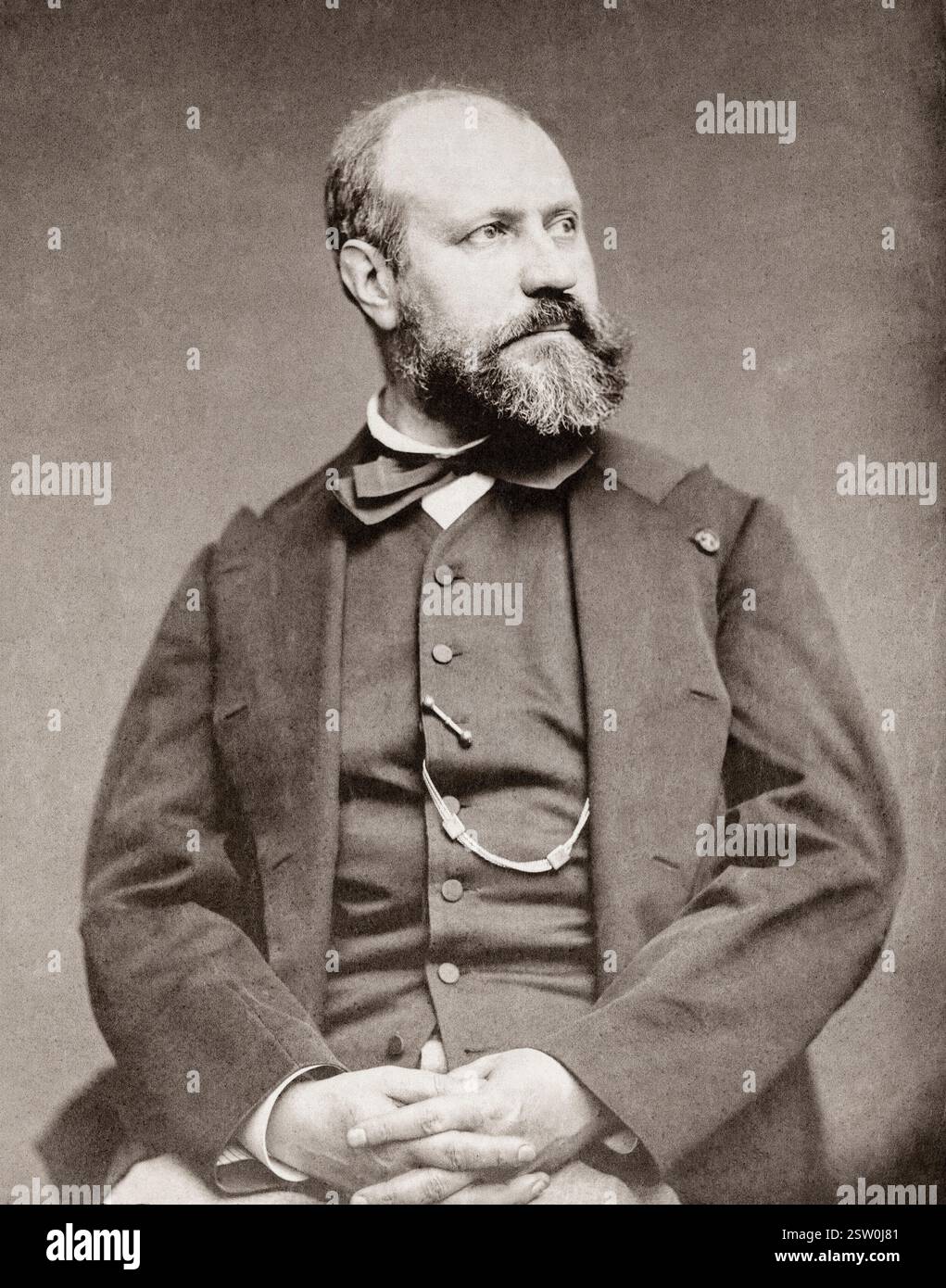 Charles Gounod. Portrait photograph of the French composer Charles ...