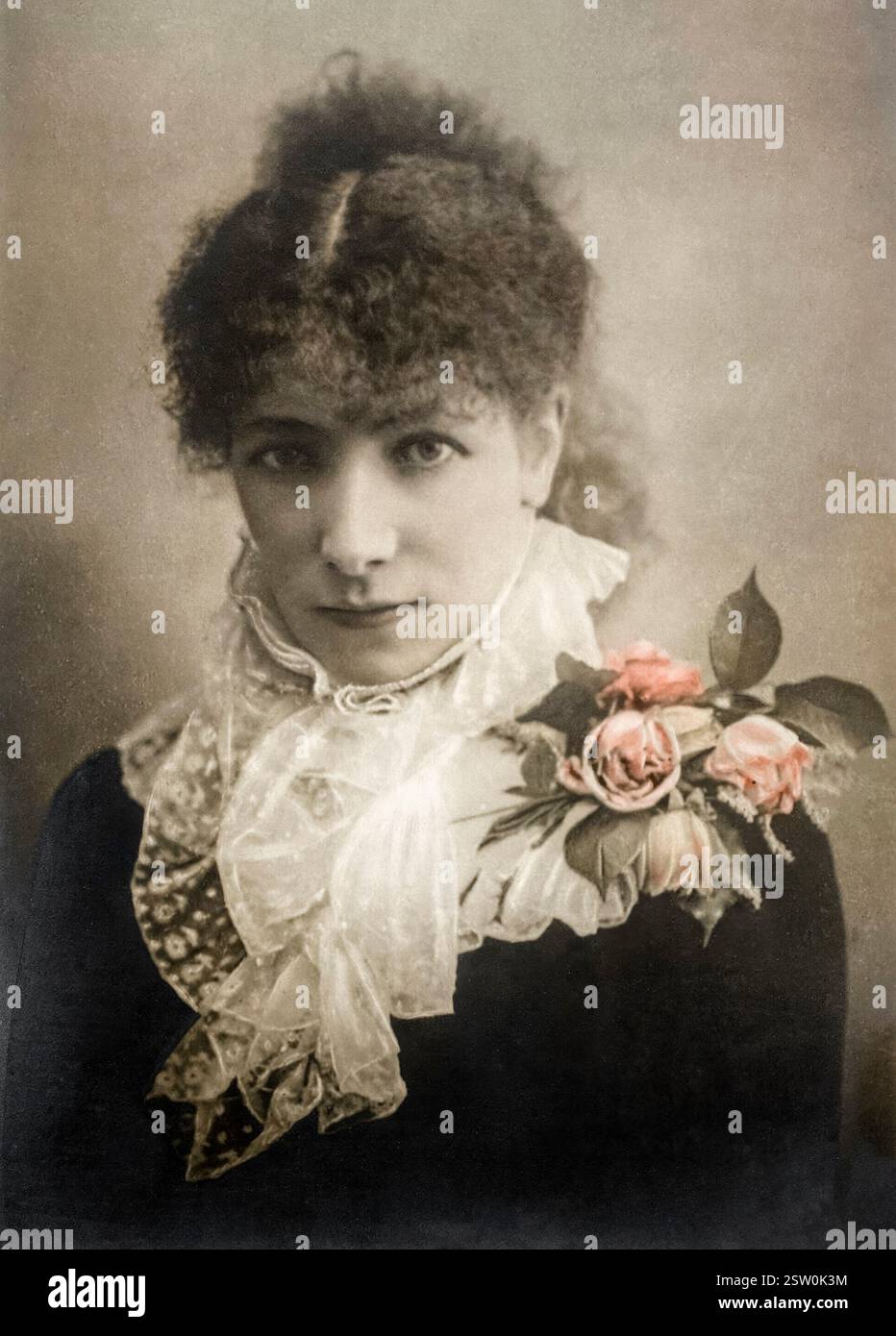 Sarah Bernhardt. Portrait photograph of the French stage actress born ...