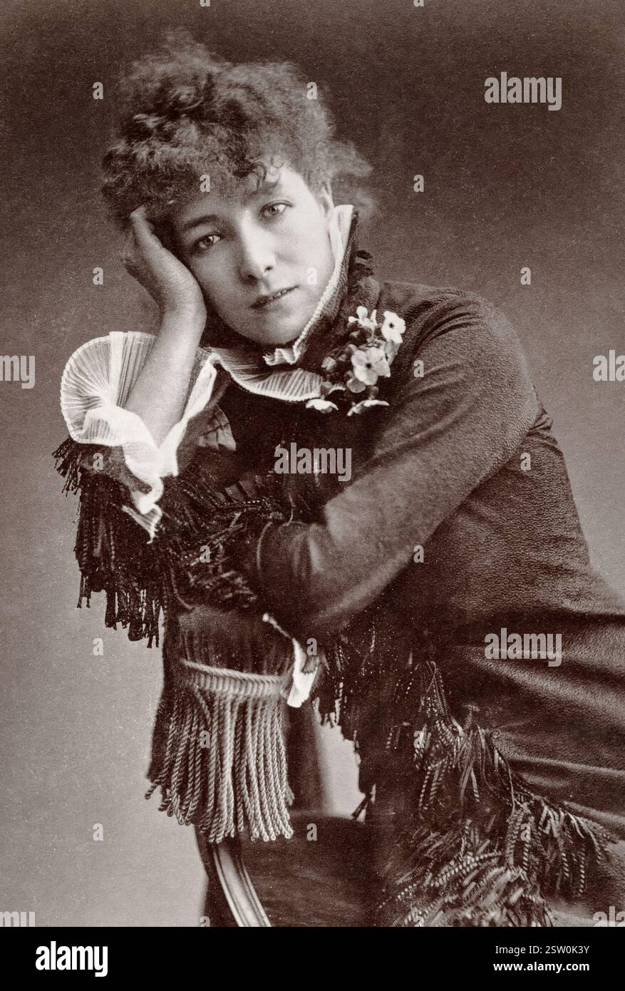 Sarah Bernhardt. Portrait photograph of the French stage actress born ...