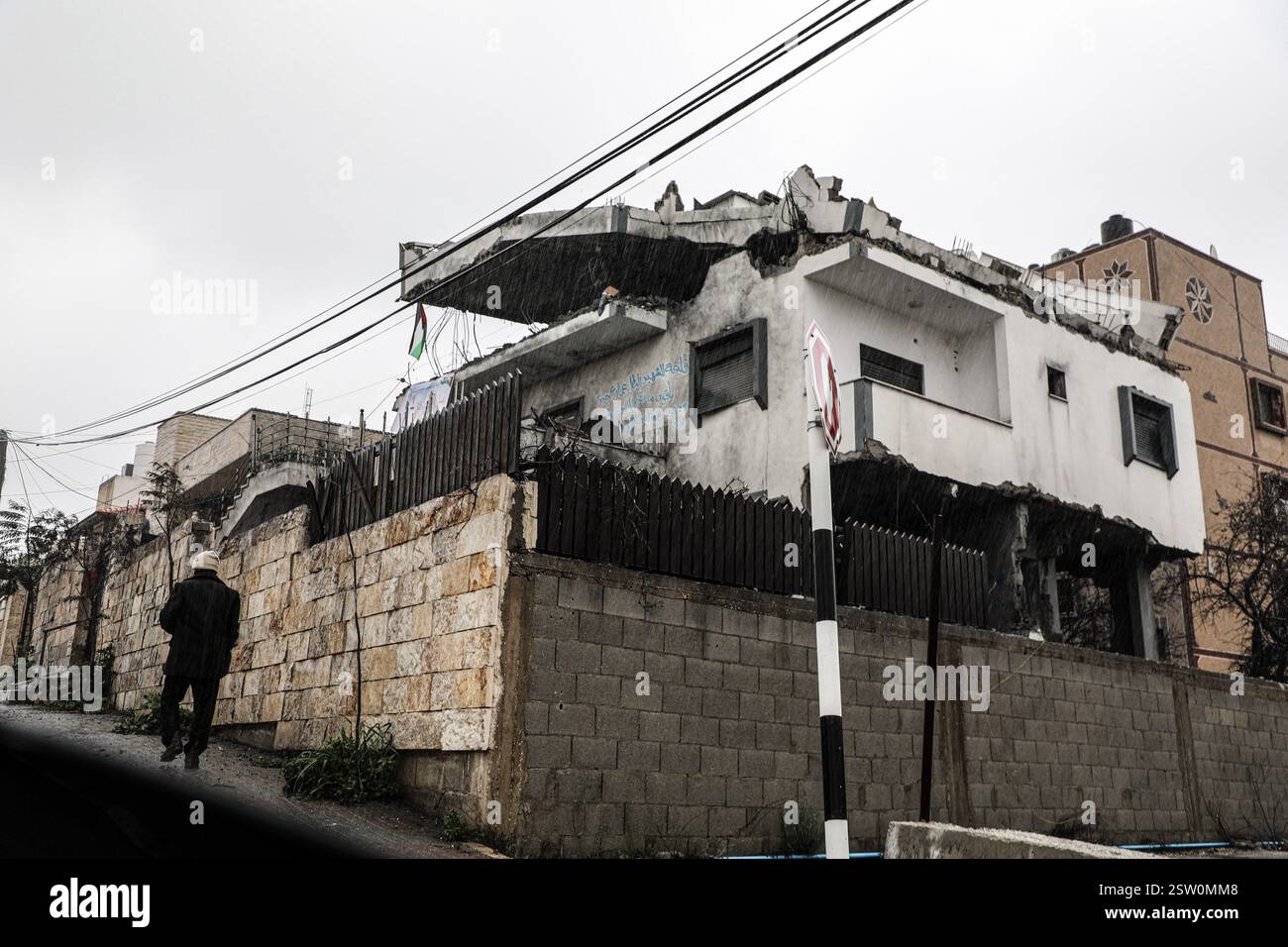 General view of the family home of Palestinian Ammar Odeh in Salfit, northern West Bank. Odeh is ...