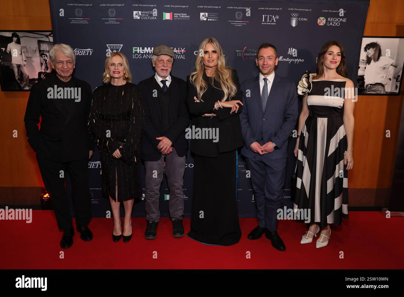 Los Angeles, Ca. 19th Feb, 2025. Fabrizio Bentivoglio, Isabella Ferrari ...