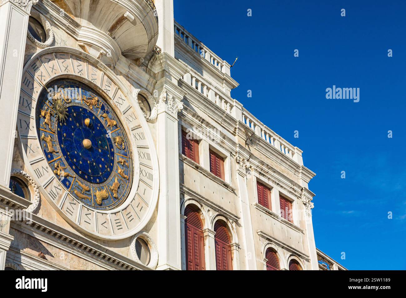 St. Mark's Clock Tower in Venice, Italy Stock Photo - Alamy