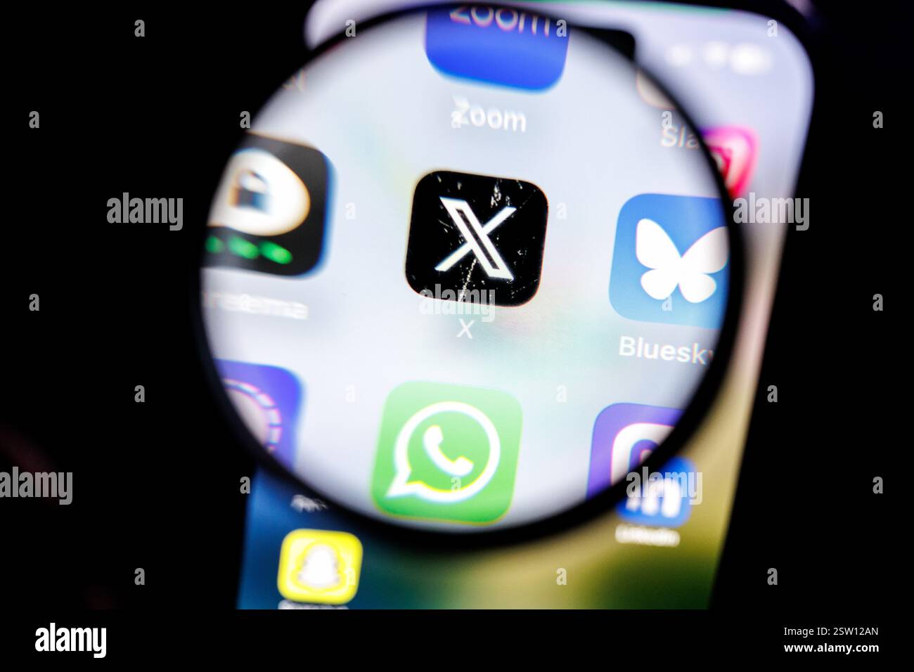 Munich, Germany. 19th Feb, 2025. The logo of the X app (formerly ...