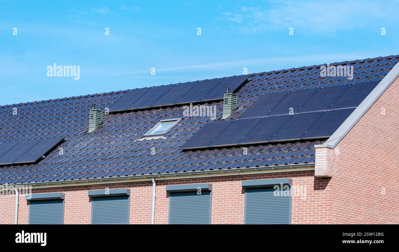 Sleek solar panels capture sunlight, transforming roofs into sources of ...