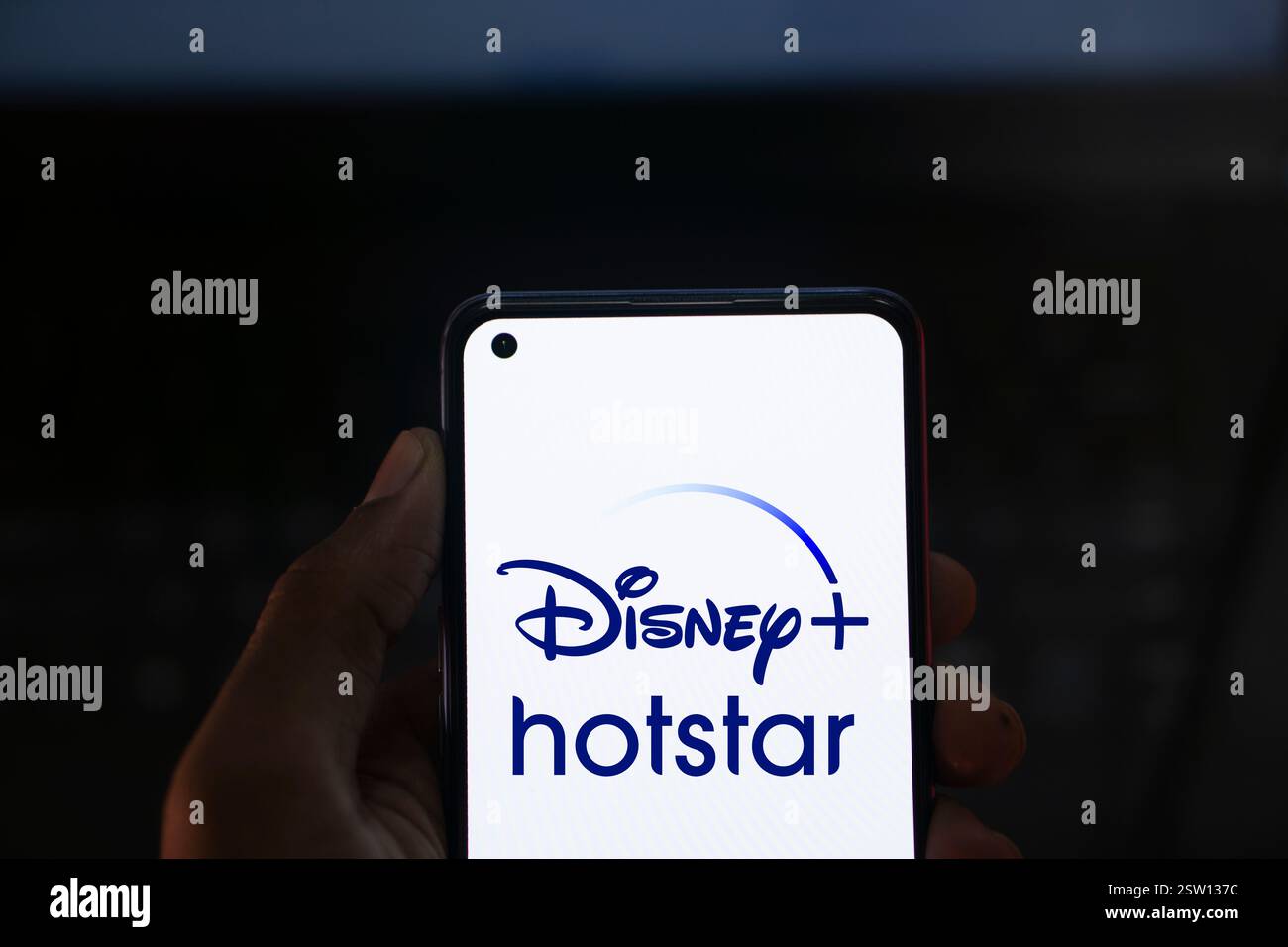 Dhaka,Bangladesh- 31 July 2024: Disney Plus Hotstar logo is displayed ...