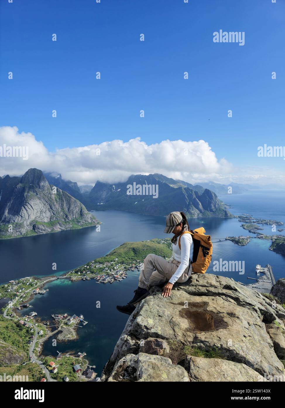 Stunning View From the Mountain Top Overlooking Norway's Breathtaking ...
