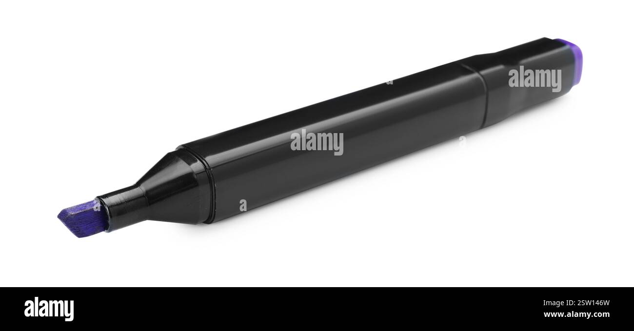One double sided marker isolated on white Stock Photo - Alamy