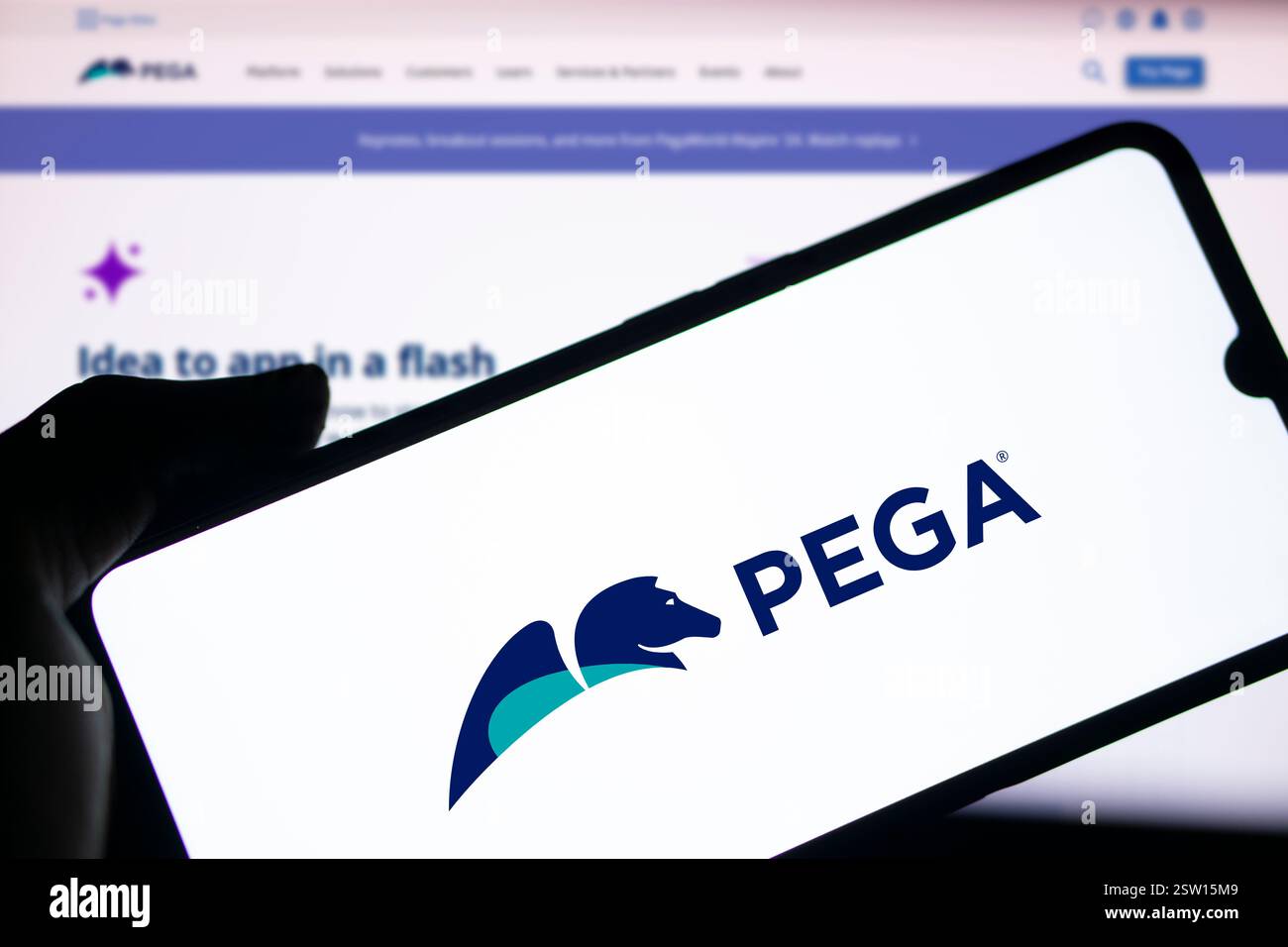 Dhaka, Bangladesh- -1 Aug 2024: Pegasystems Inc. (Pega) logo is ...