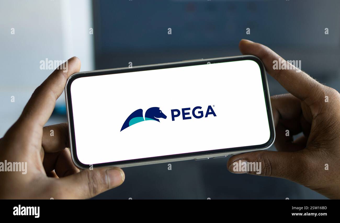Dhaka, Bangladesh- -1 Aug 2024: Pegasystems Inc. (Pega) logo is ...