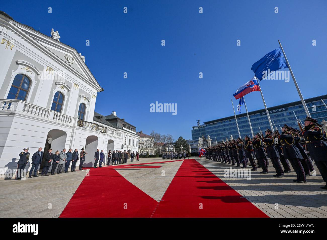 Bratislava, Slovakia. 20th Feb, 2025. Presidential Palace where NATO ...