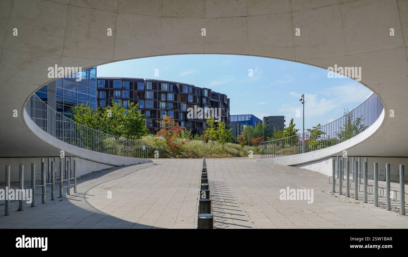 Karen Blixens Plads – public square and bicycle parking of the ...