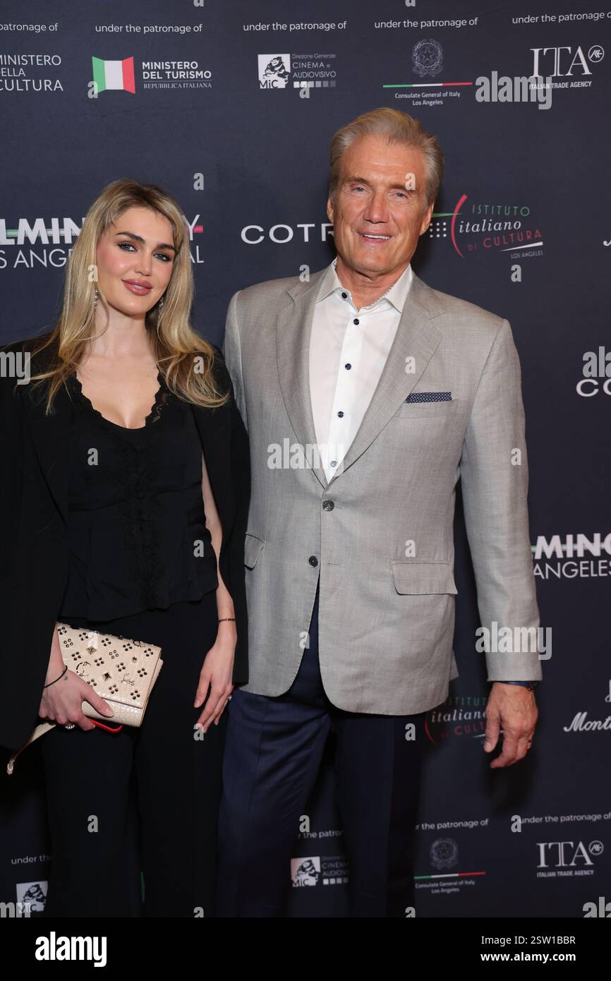 Los Angeles, Ca. 19th Feb, 2025. Emma Krokdal, Dolph Lundgren at the ...